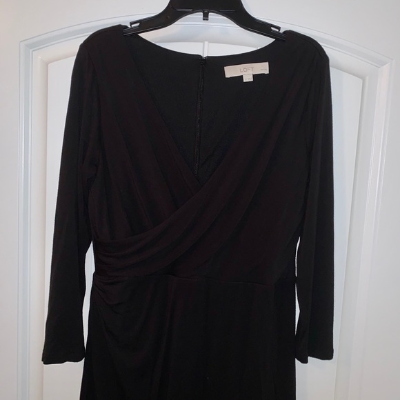 LOFT | Dresses | Loft Womens Black Long Sleeve Dress Sp | Poshmark
